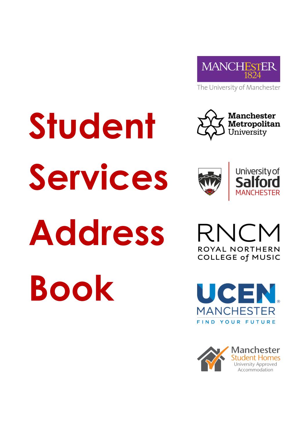 Student Service Address Book by Manchester Student Homes - Issuu