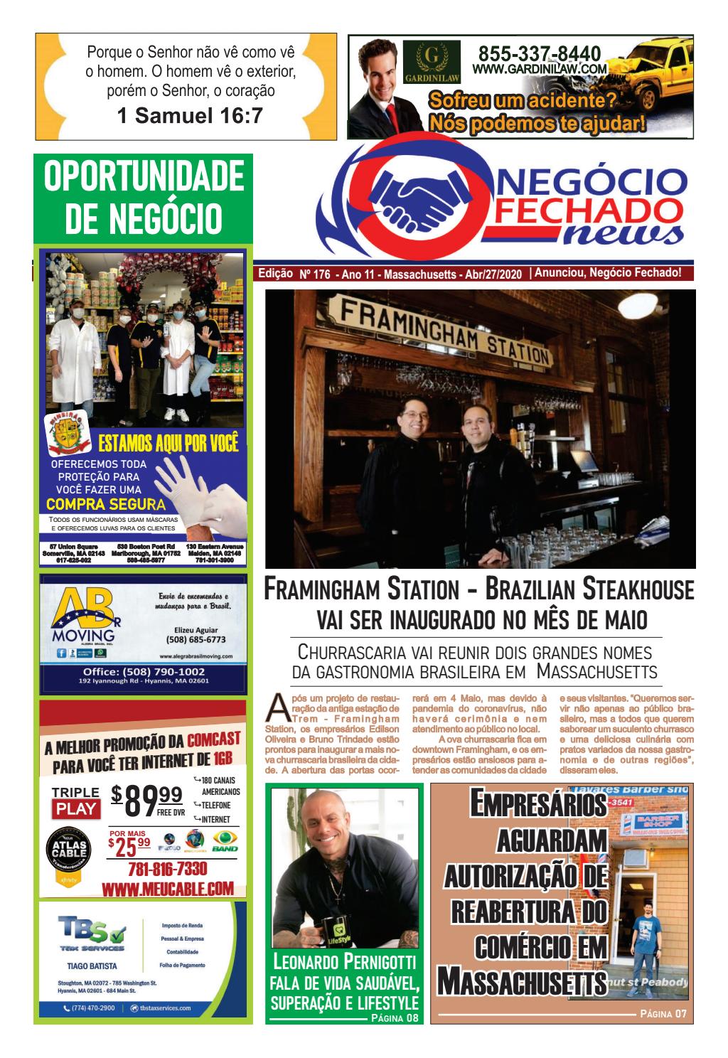 Negócio Fechado 176 by Jornal Negócio Fechado USA - Issuu