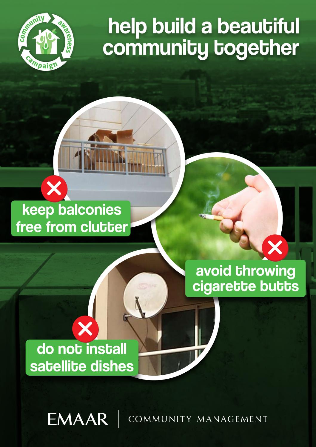 Balcony clean up campaign by Emaar Community Management - Issuu