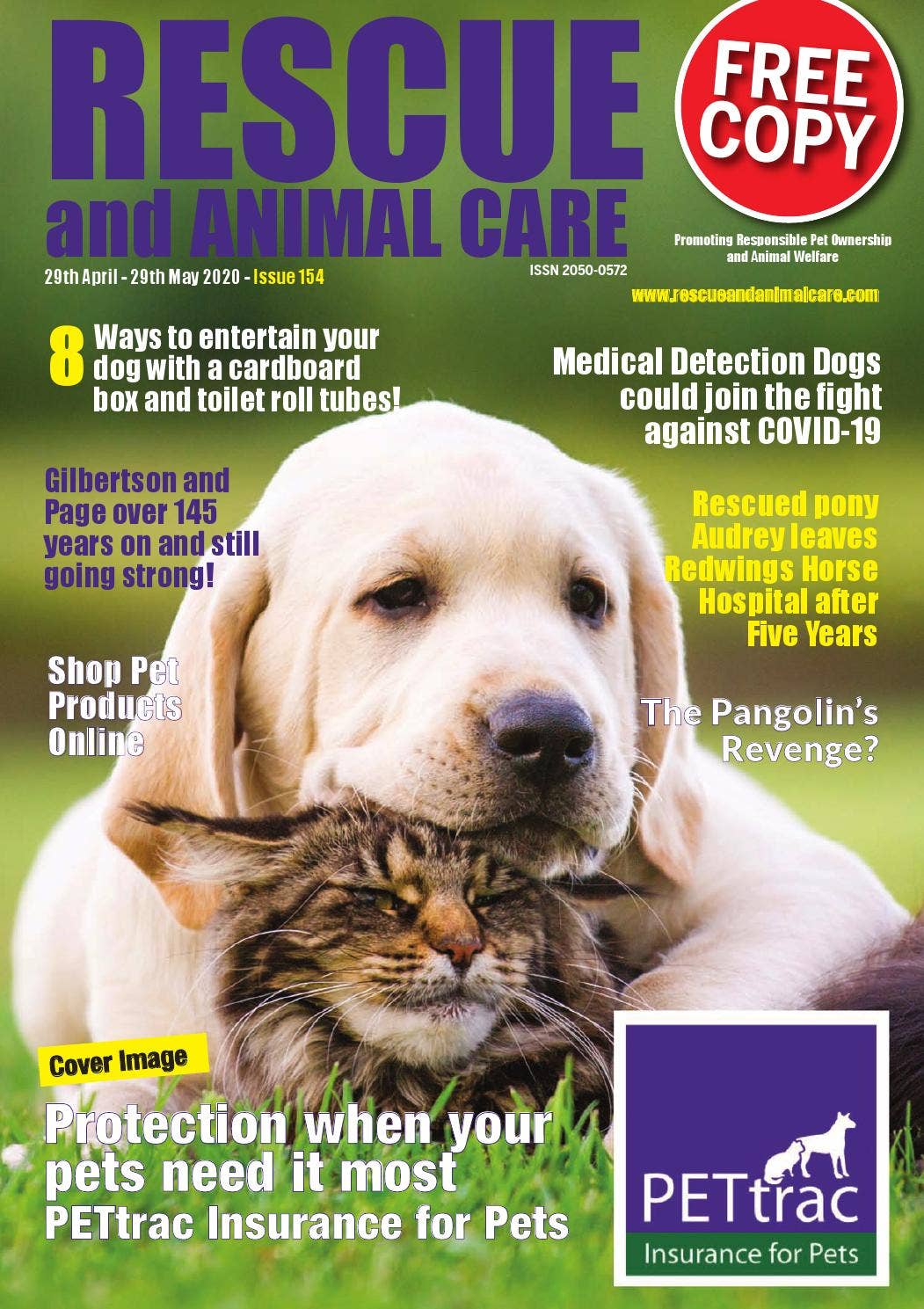 Rescue and Animal Care Magazine 29th April - 29th May 2020 - Issue 154 ...