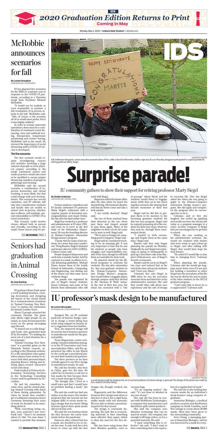 Monday, May 4, 2020 by Indiana Daily Student - idsnews - Issuu