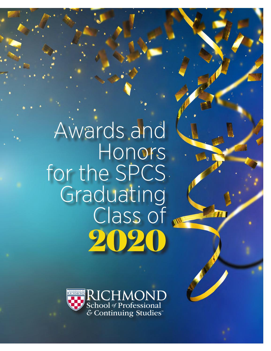 SPCS Graduation Awards 2020 by School of Professional & Continuing ...
