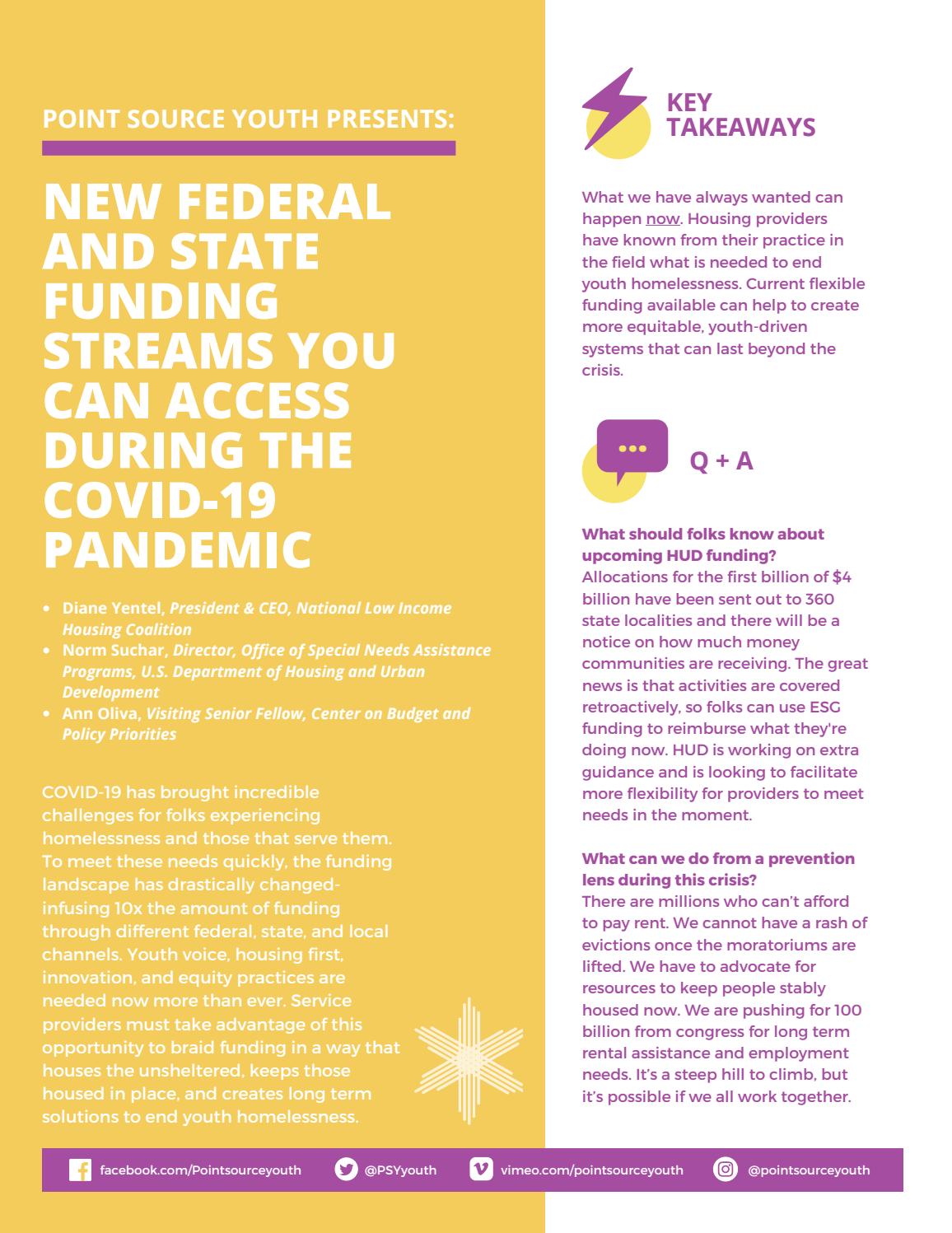 New Federal and State Funding Streams You Can Access During the COVID ...