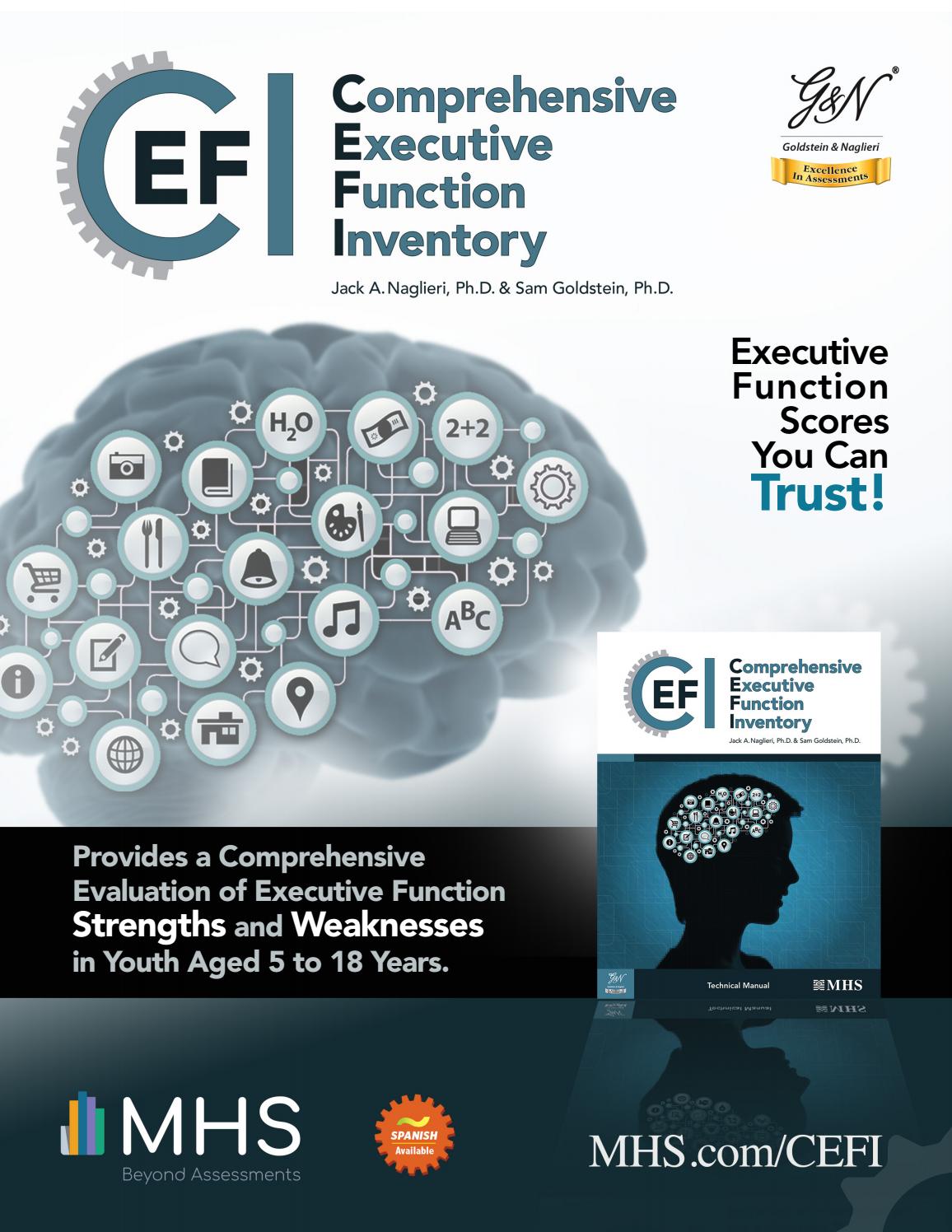 Comprehensive Executive Function Inventory (CEFI) - 2020 Brochure by ...