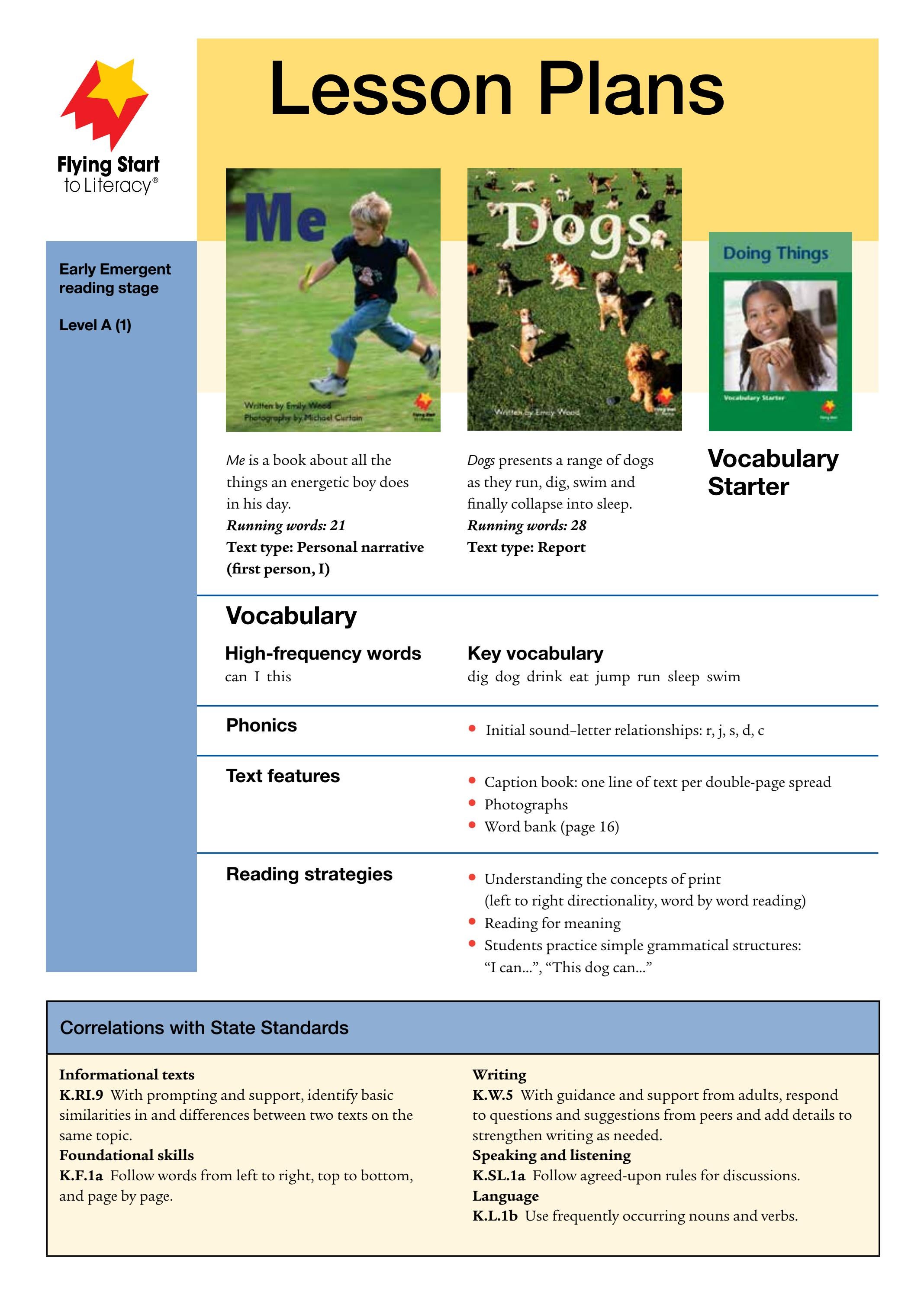 Me / Dogs Lesson Plan by Okapi - Issuu