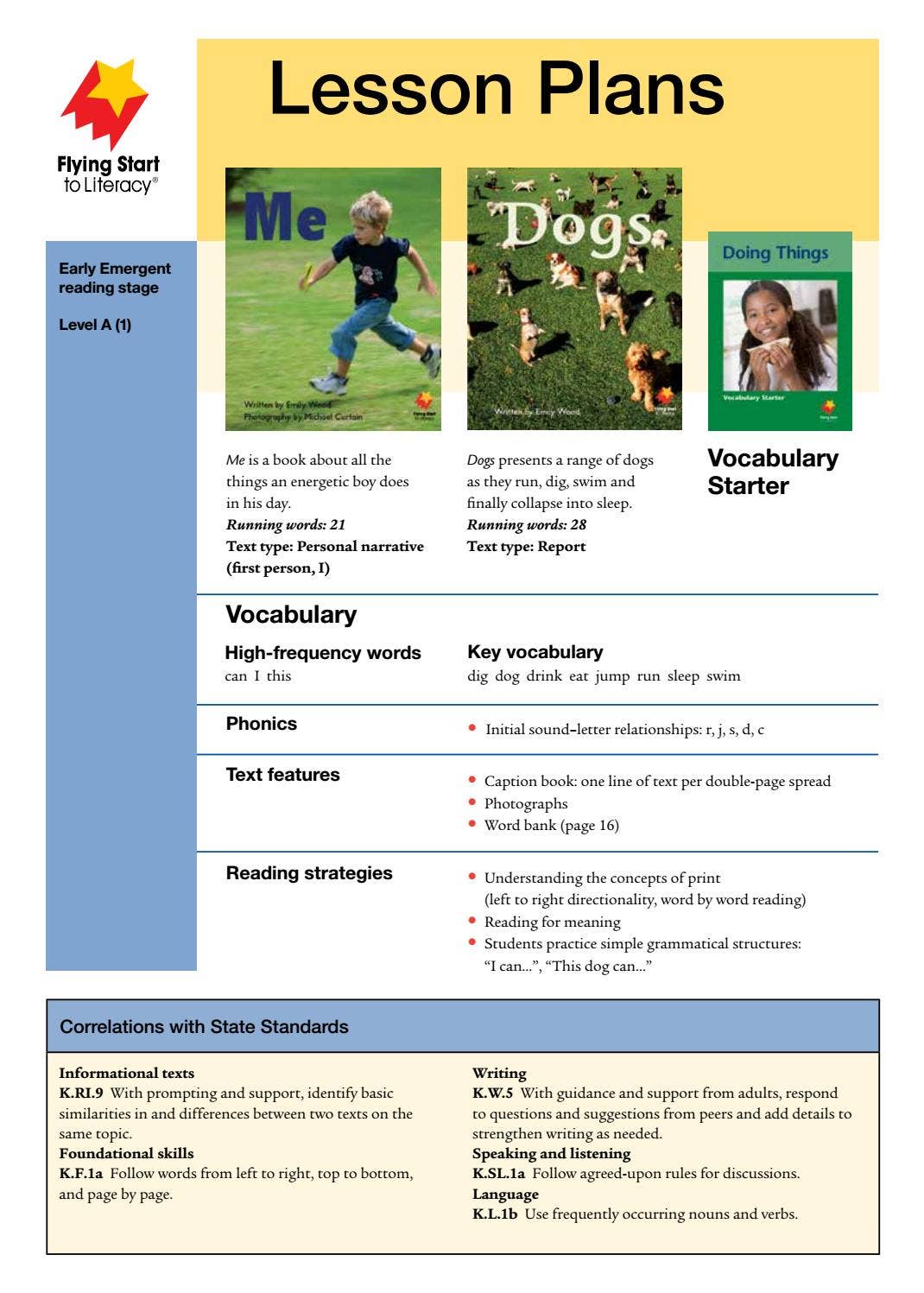 Me / Dogs Lesson Plan by Okapi - Issuu