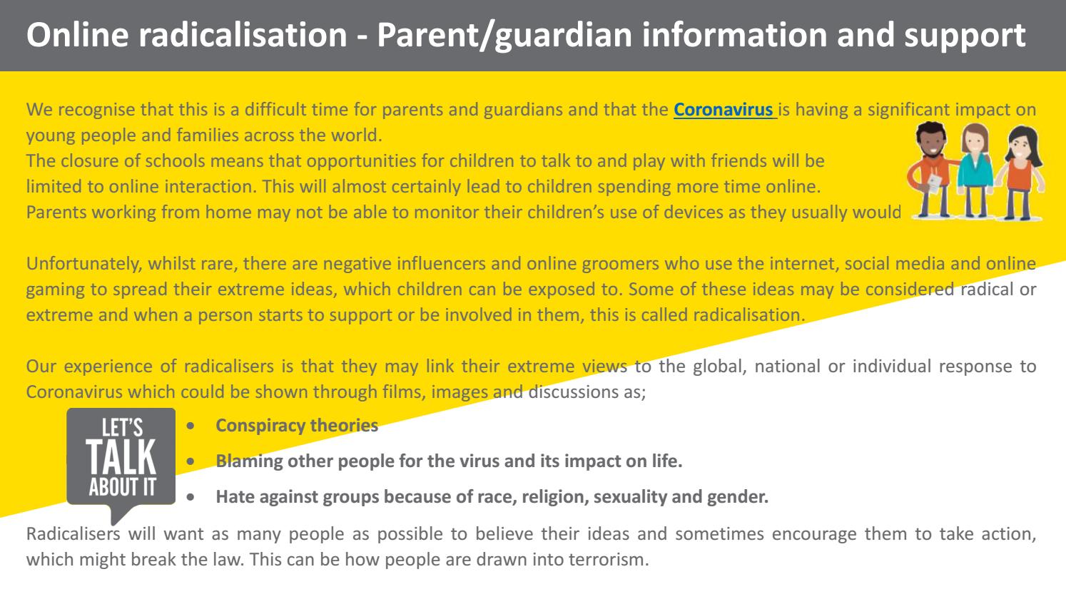 Online radicalisation - Parent/Carer information and support by Schudio ...