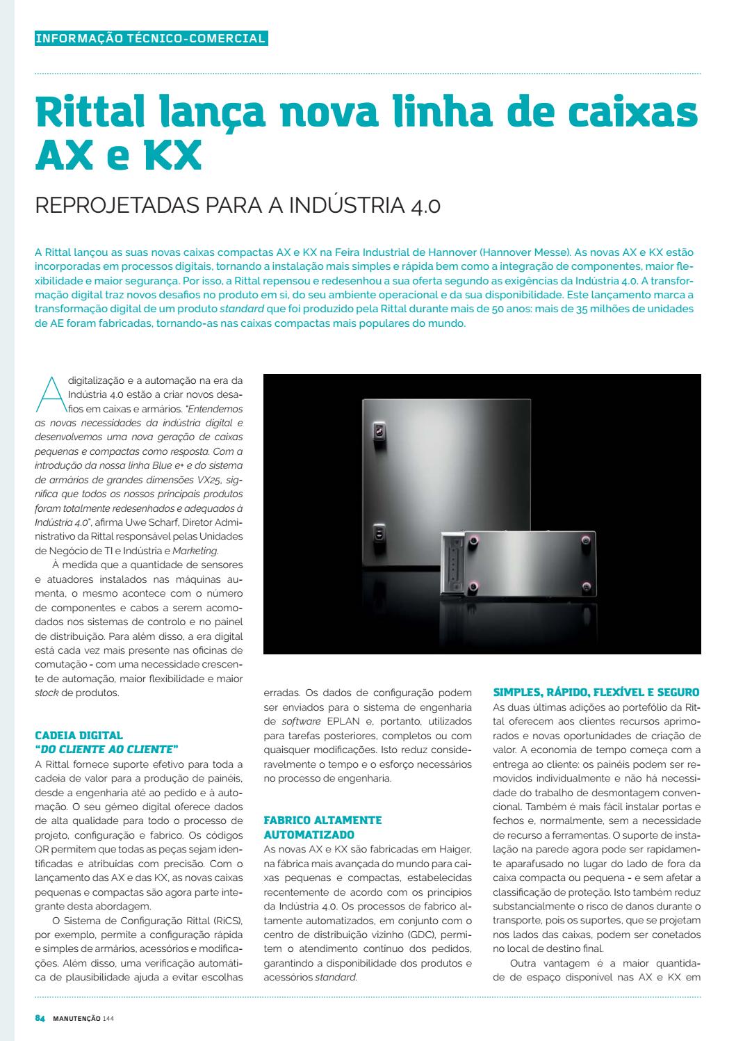 Rittal lança nova linha de caixas AX e KX by cie - Issuu