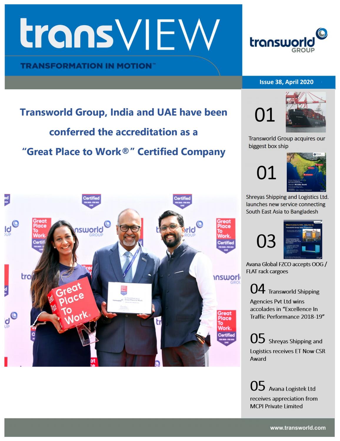 TransView-Apr 2020 by Transworld Group - Issuu