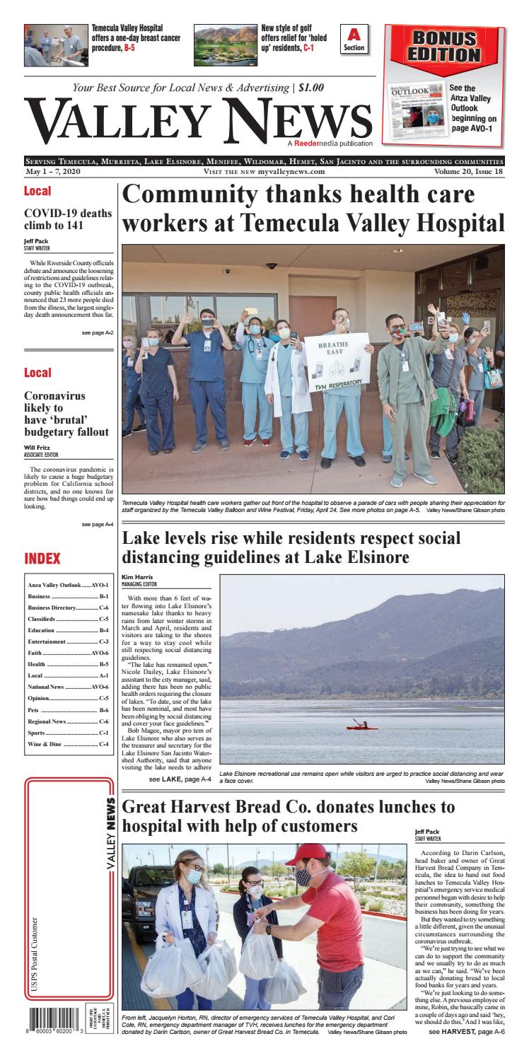 Valley News - May 1, 2020 by Village News, Inc. - Issuu