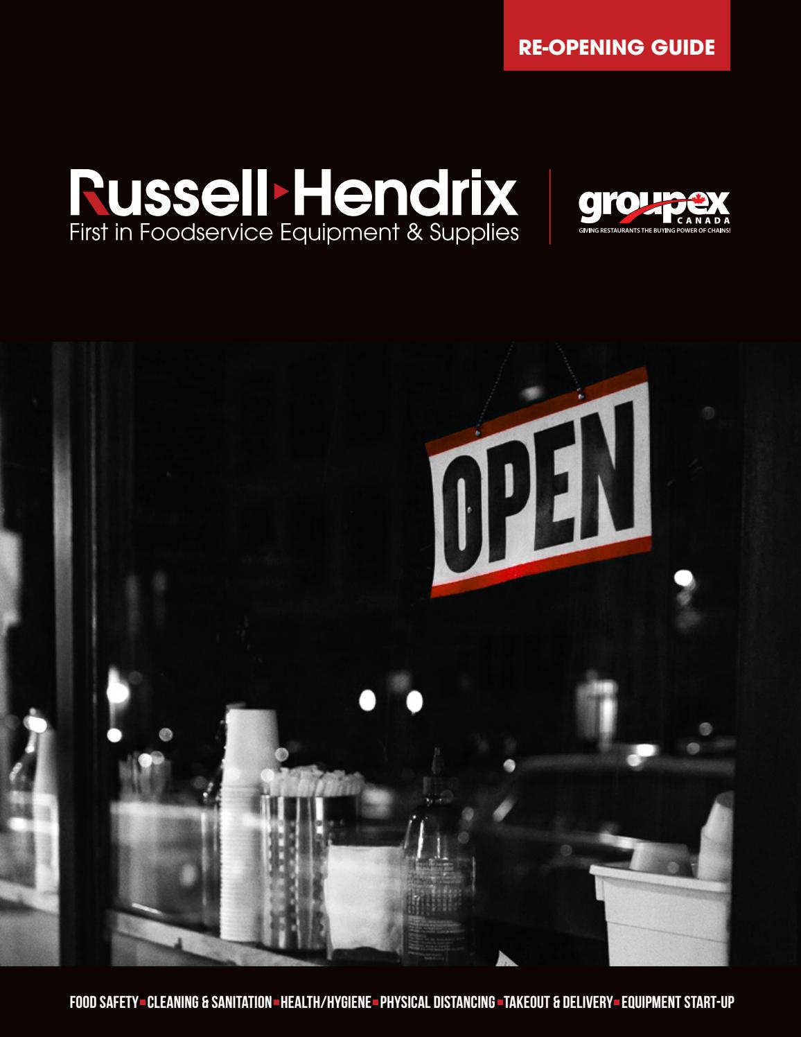 Re-Opening Guide - GROUPEX by Russell Hendrix Foodservice Equipment ...