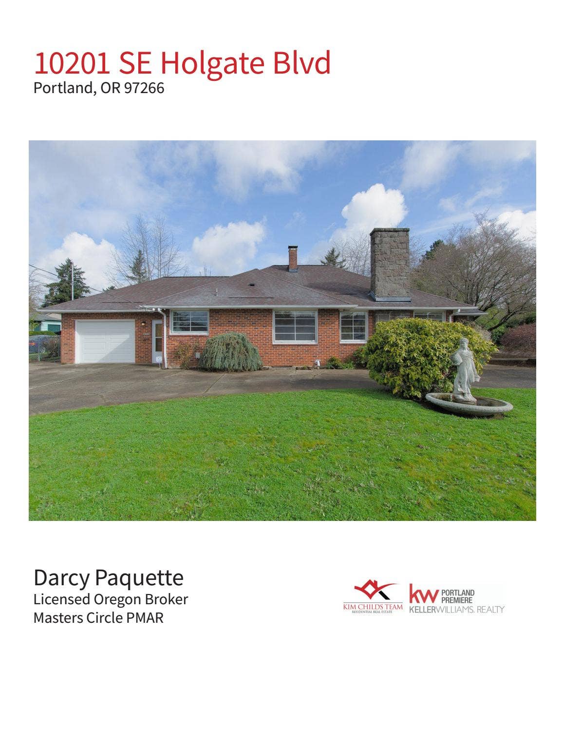 10201 SE Holgate Blvd Mini Magazine by Kim & Terri Team - Issuu