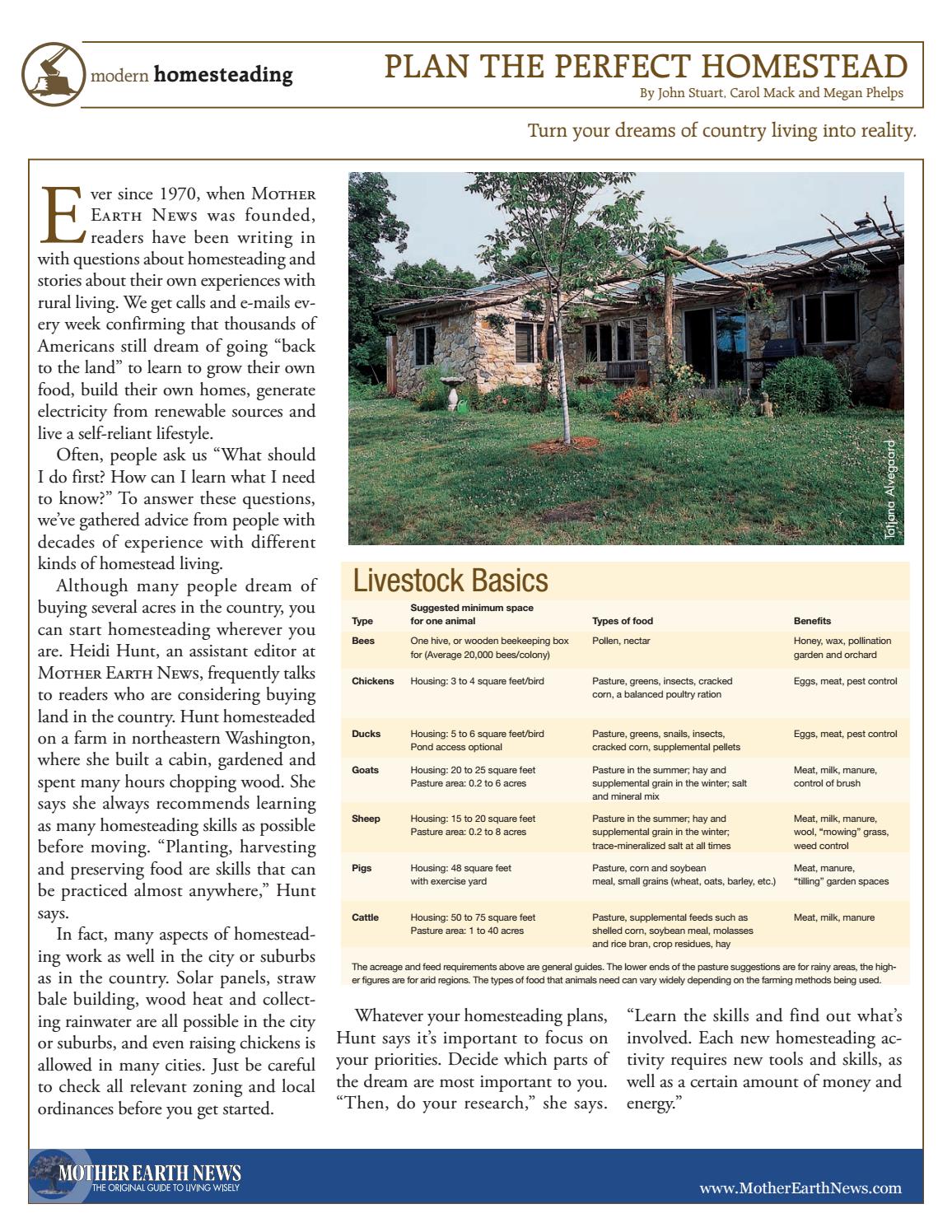 Free Guide: Modern Homesteading: Plan the Perfect Homestead by Ogden ...