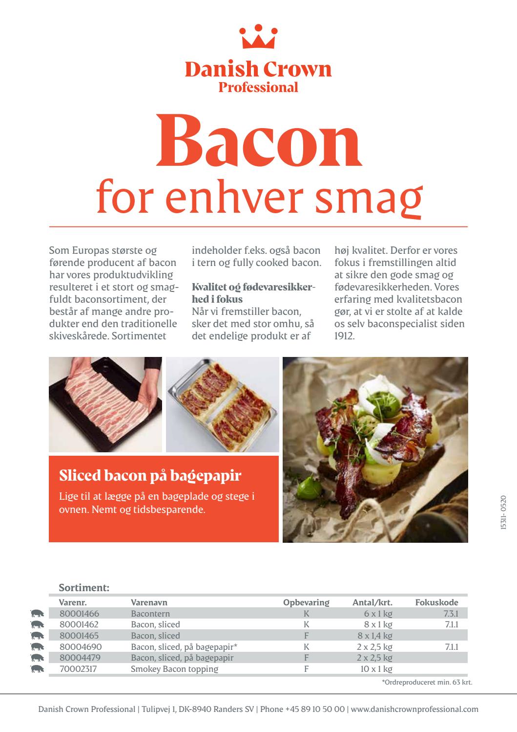Danish Crown Professional - Bacon sortiment by Danish Crown - Issuu