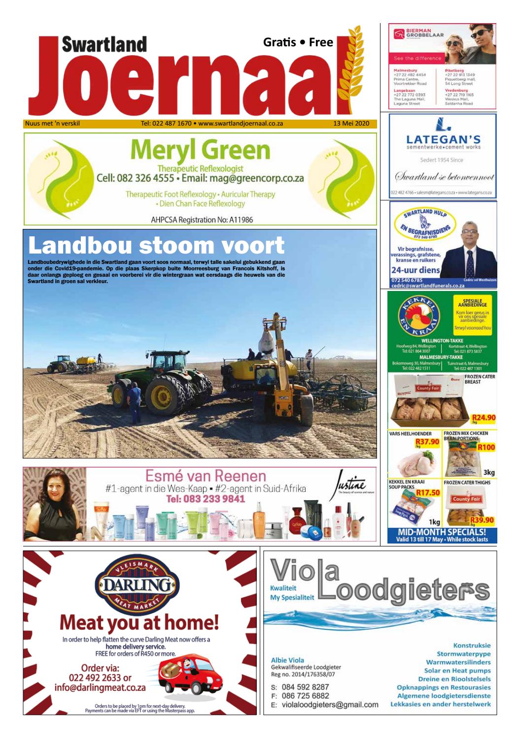Swartland Joernaal 13 Mei 2020 by Swartland Joernaal - Issuu