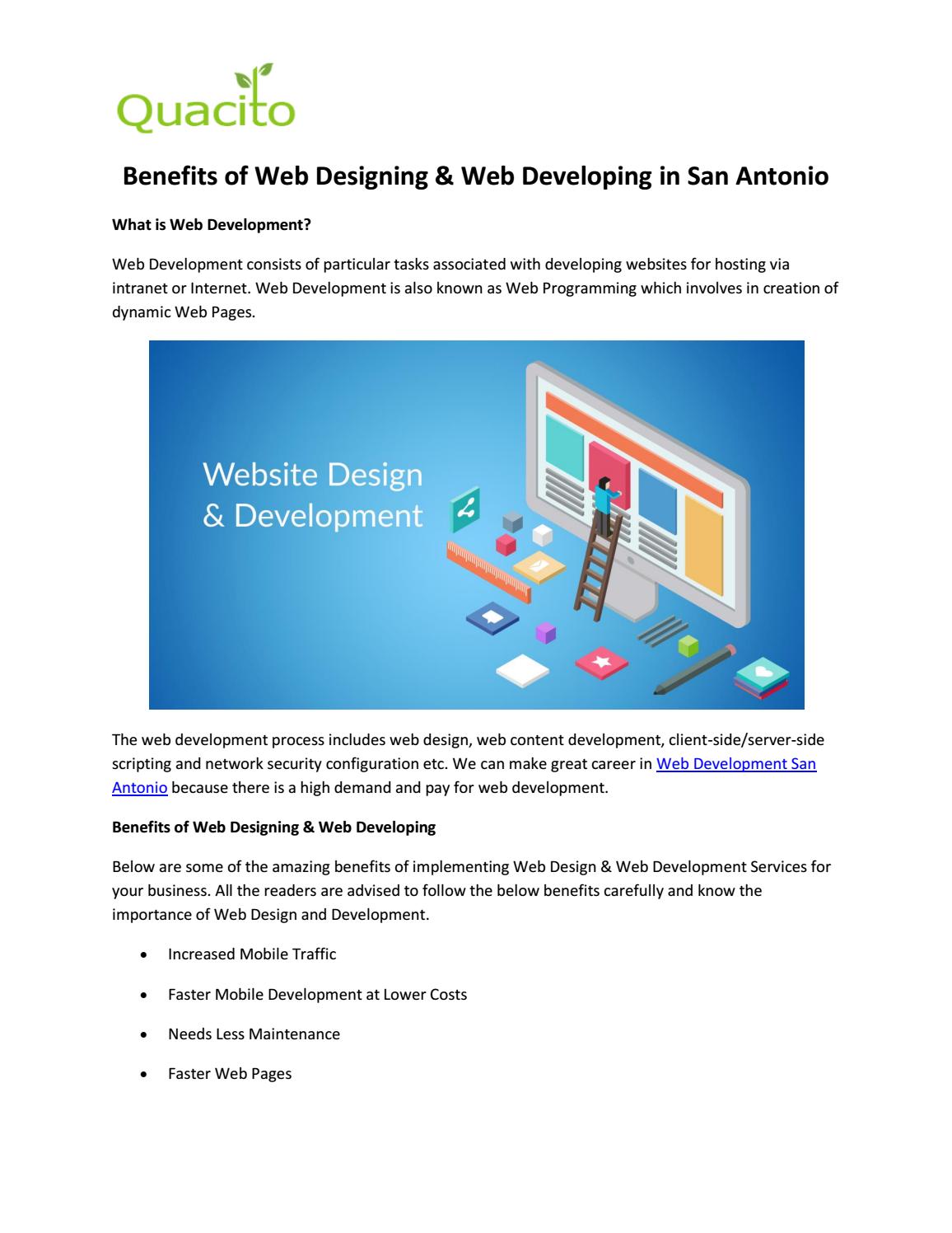 Leading Web Development and Designing Company in San Antonio by Quacito LLC - Issuu