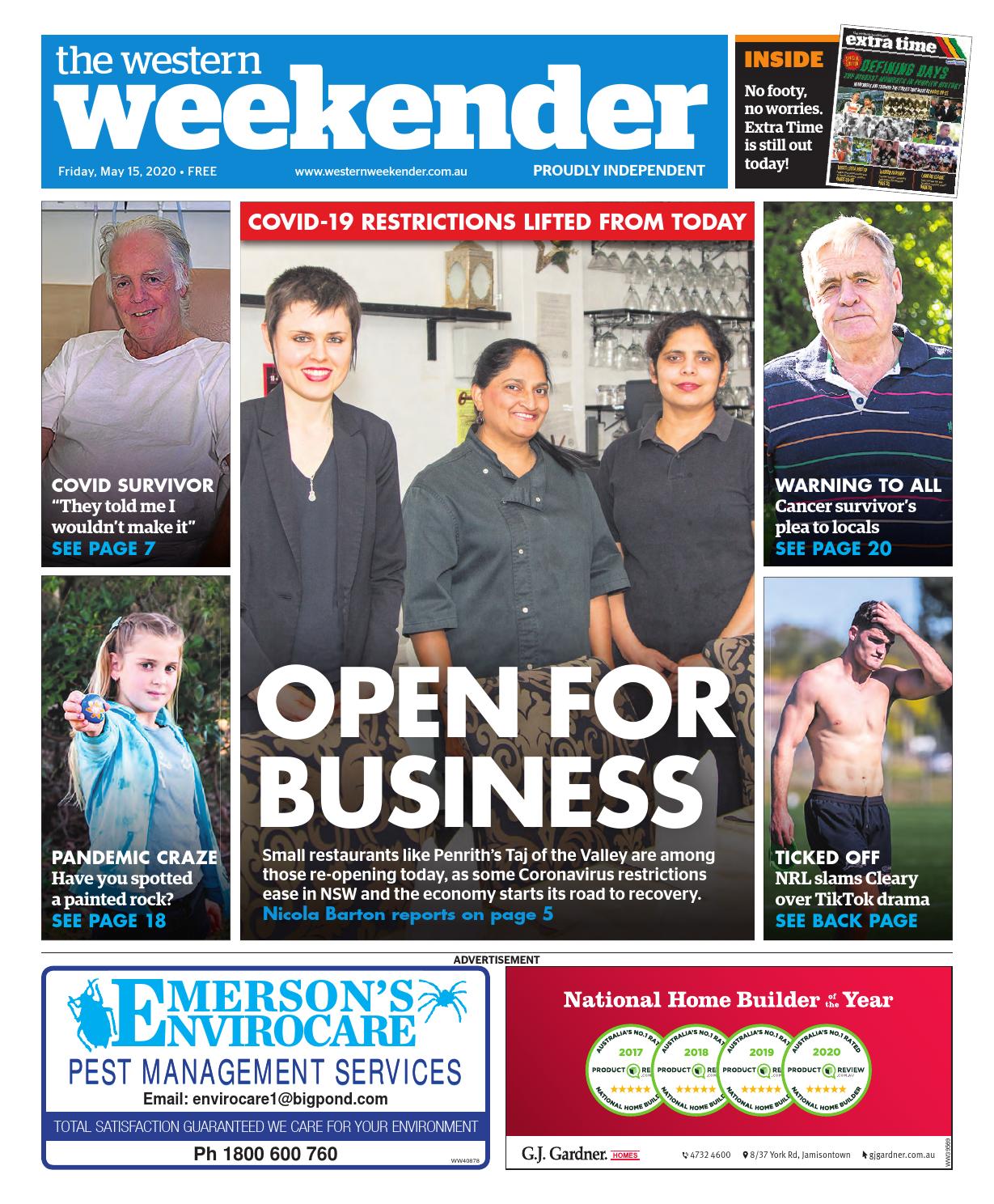 Western Weekender May 15 2020 by Western Sydney Publishing Group - Issuu
