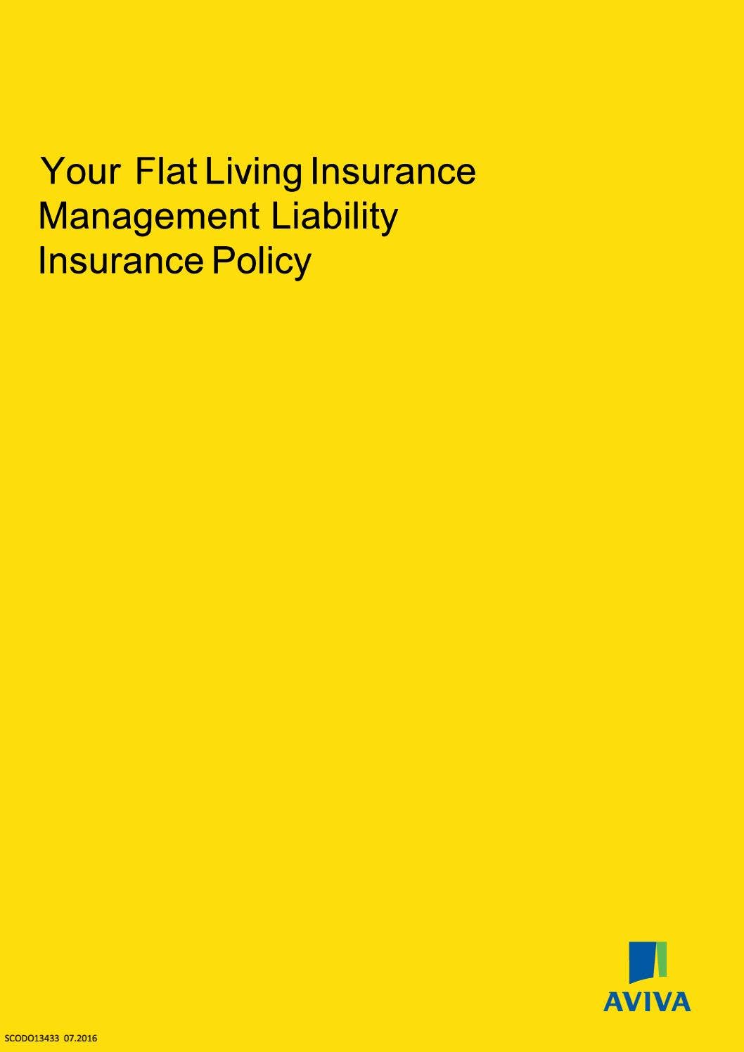 Flat Living Insurance Aviva Directors & Officers Liability Insurance ...