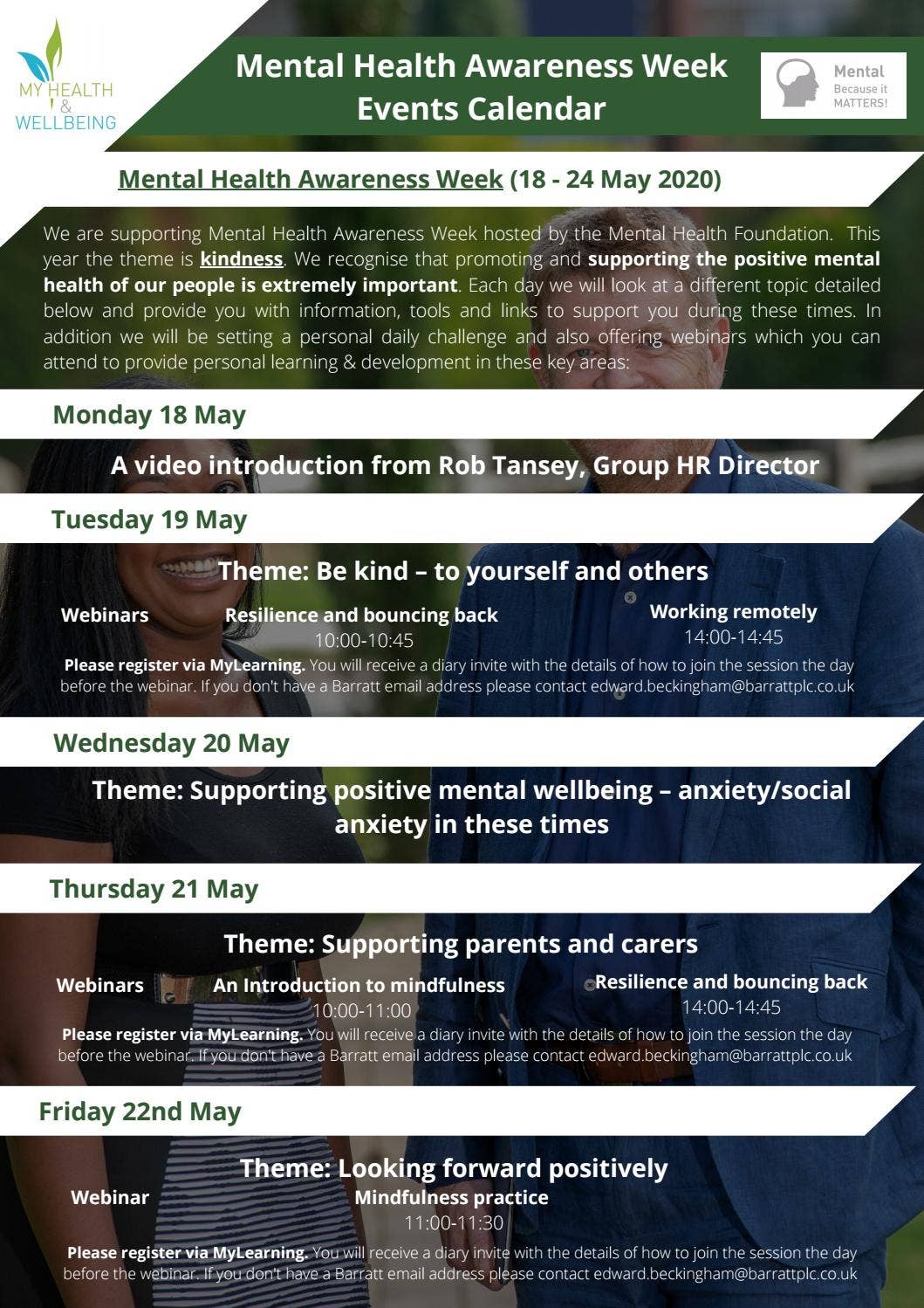 Mental Health Awareness Week - Health, wellbeing and online learning ...