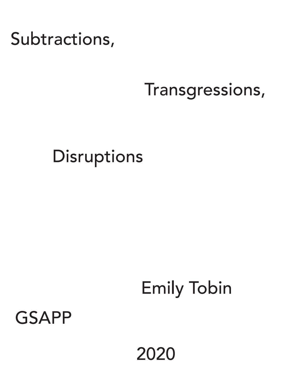 Emily Tobin ’20 MArch Columbia GSAPP by GSAPP_Digital Publishing - Issuu