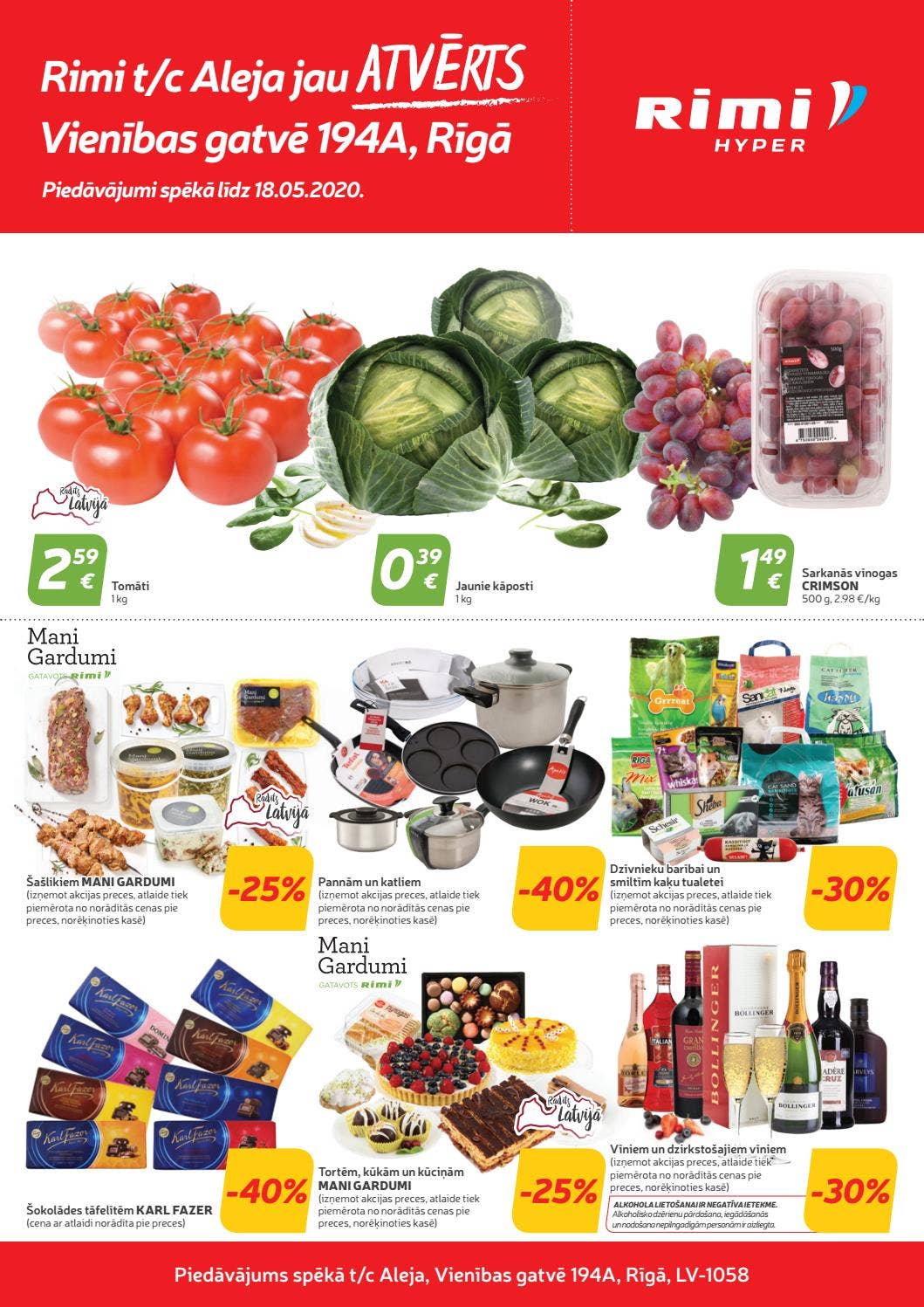 Rimi Hyper Aleja piedāvājumi 15.05.-18.05.2020. by Rimi - Issuu