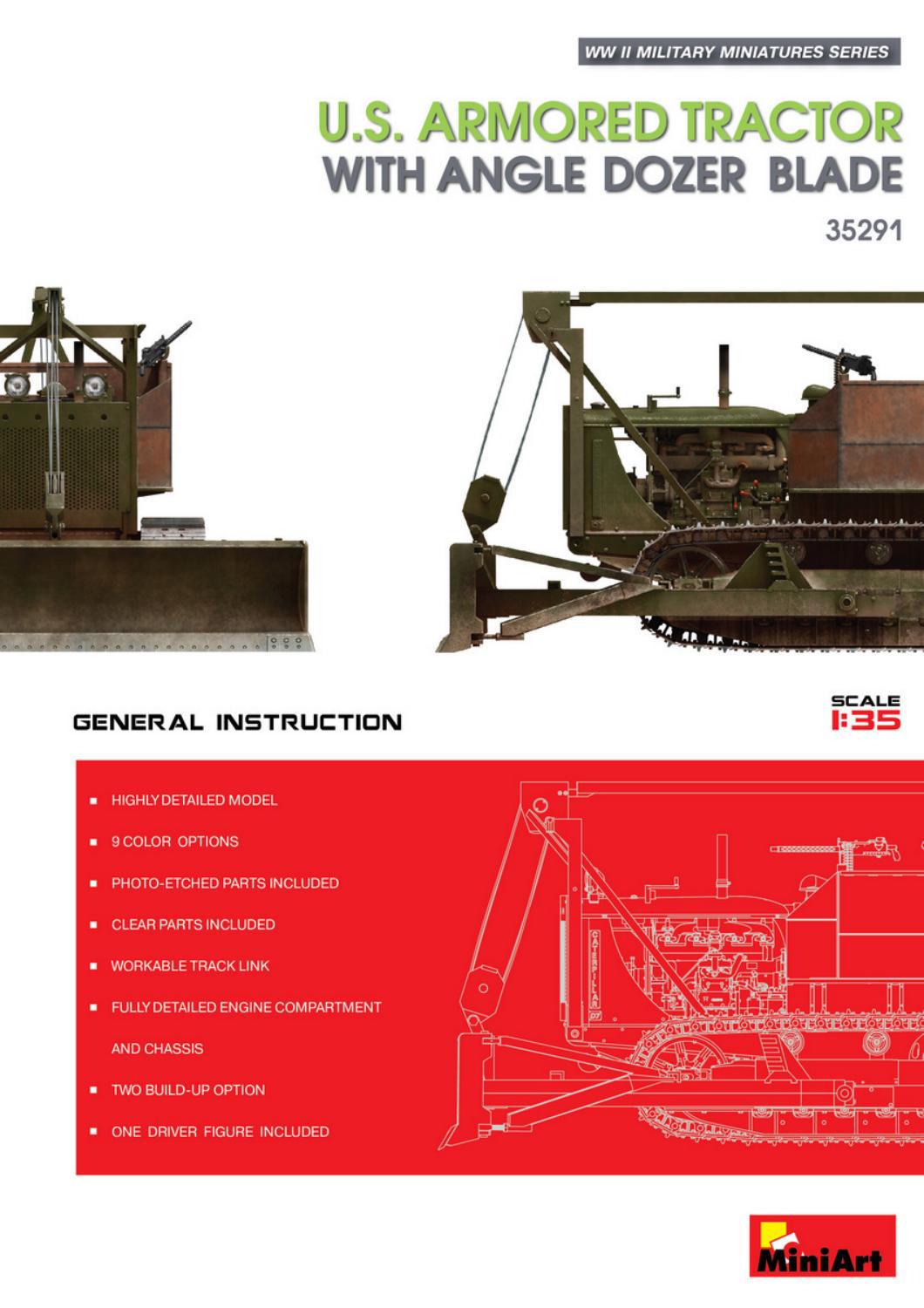 MiniArt 35291 Американский бронированный трактор, схема сборки by ...