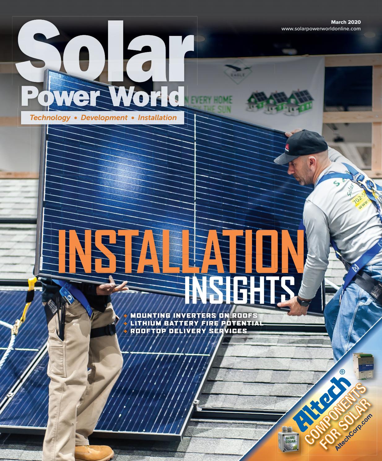 Solar Power World March 2020 by WTWH Media LLC - Issuu
