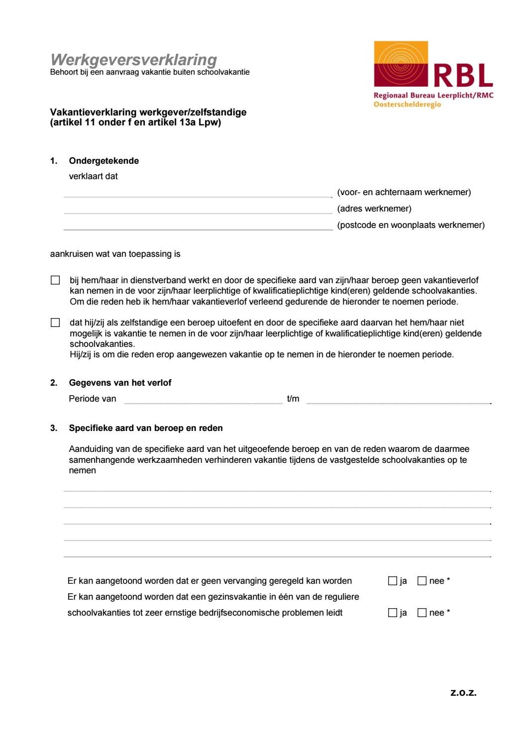 Wergeversverklaring radarscholen by Lithora-onderwijs - Issuu