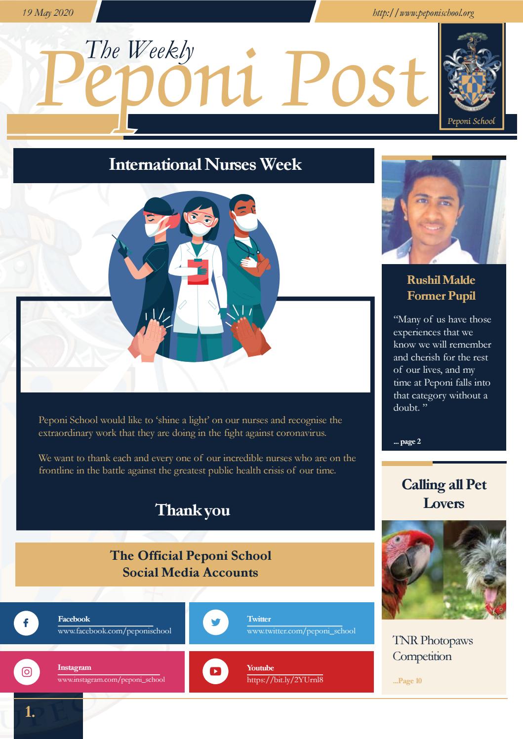 The Weekly Peponi Post 19th May 2020 by Peponi School - Issuu