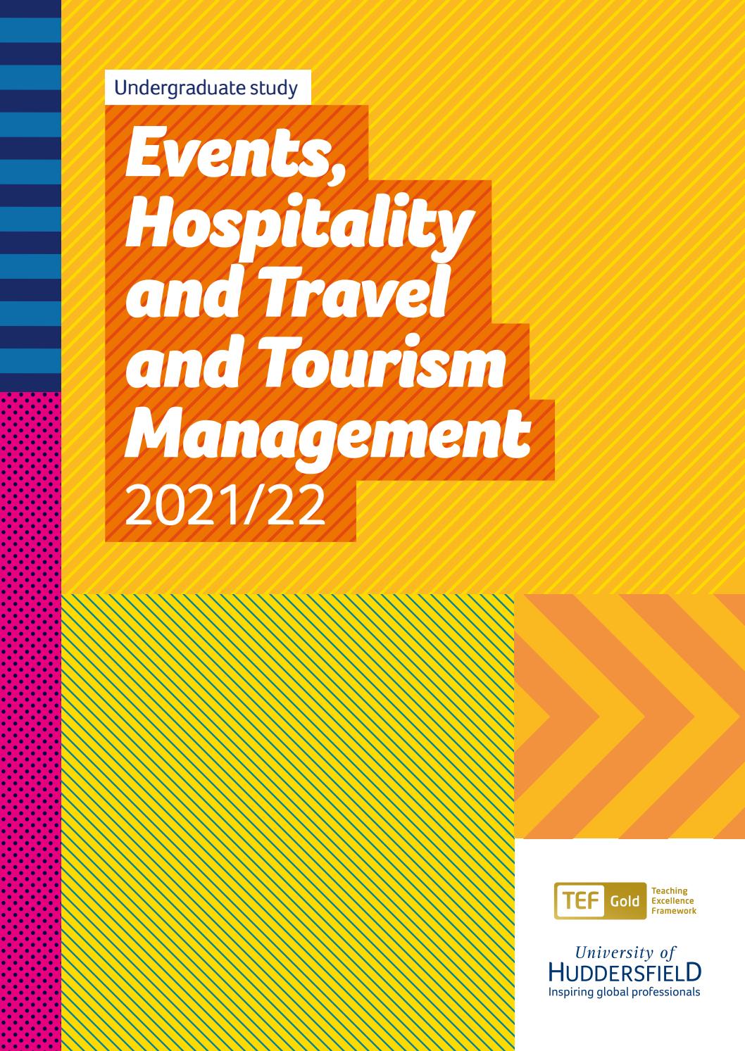 Events, Hospitality and Travel and Tourism Management Undergraduate ...