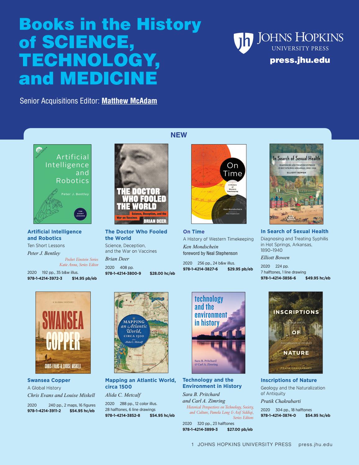 Johns Hopkins Press Books in the History of Science, Technology, and ...