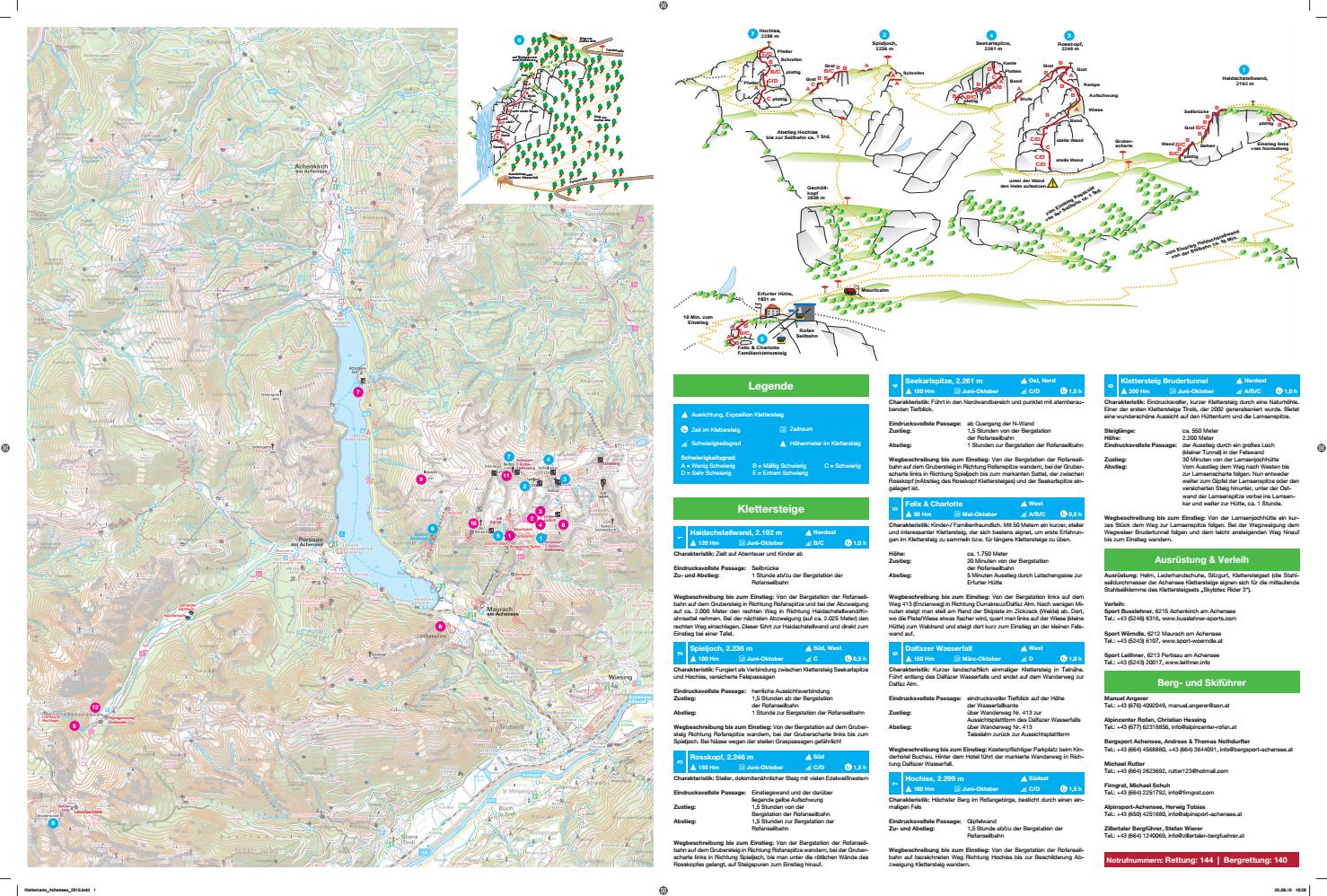 Kletterkarte Achensee by Achensee Tourismus - Issuu