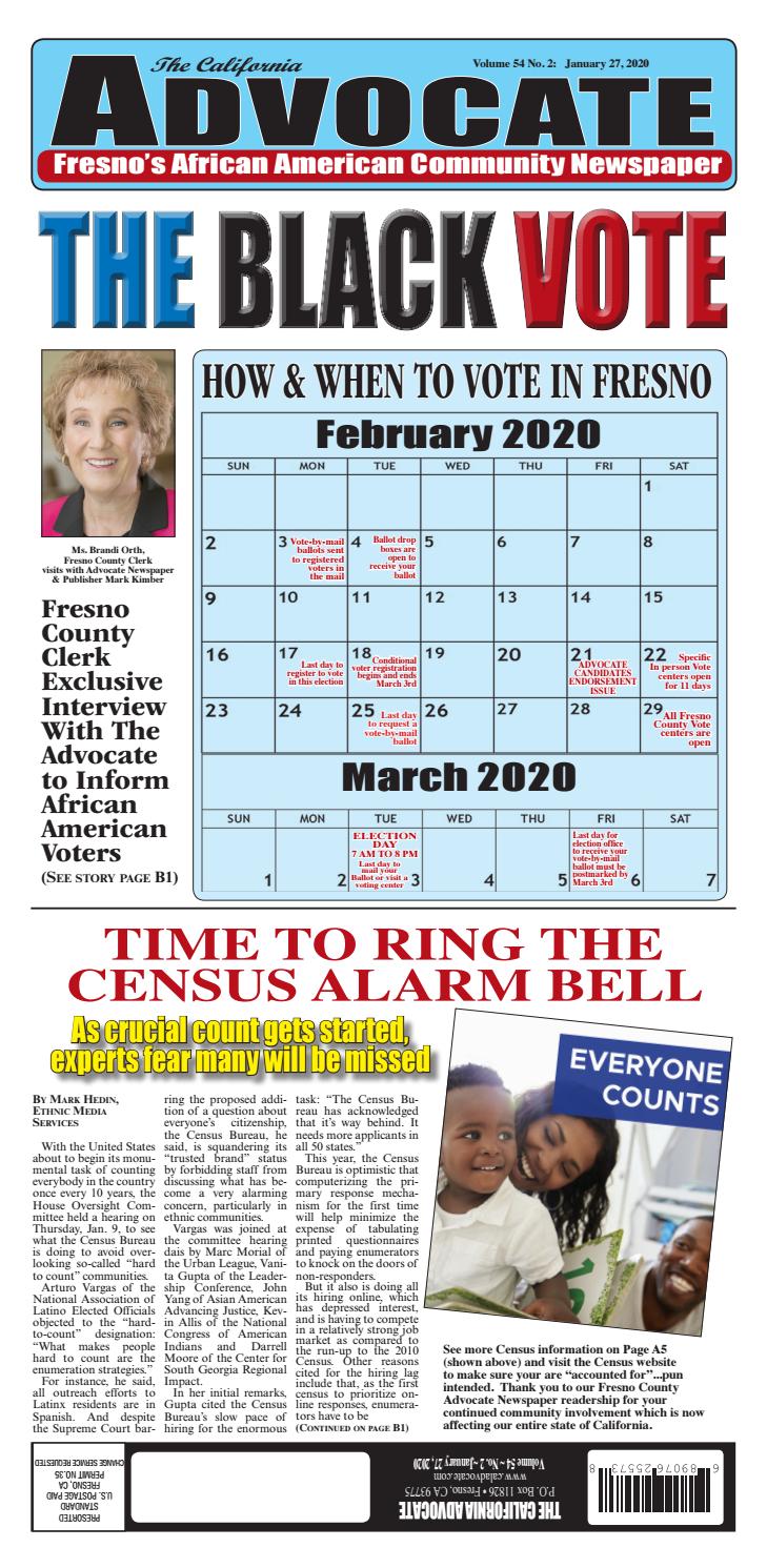 Volume 54 No.2: January 27th 2020 by The California Advocate Newspaper ...