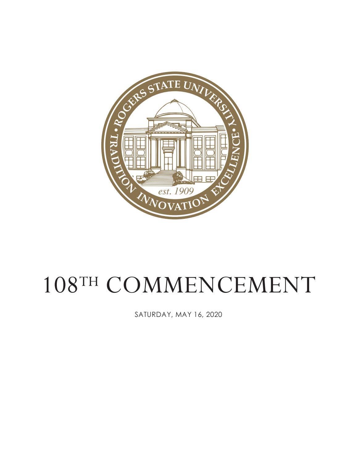 RSU Virtual Commencement Program 2020 by Rogers State University - Issuu