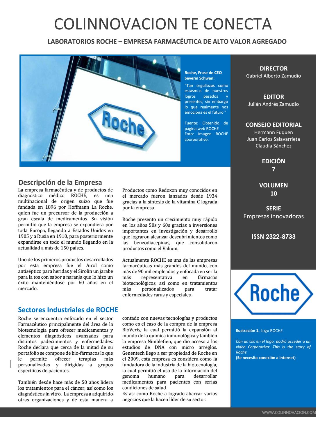 LABORATORIOS ROCHE – EMPRESA FARMACÉUTICA DE ALTO VALOR AGREGADO by ...