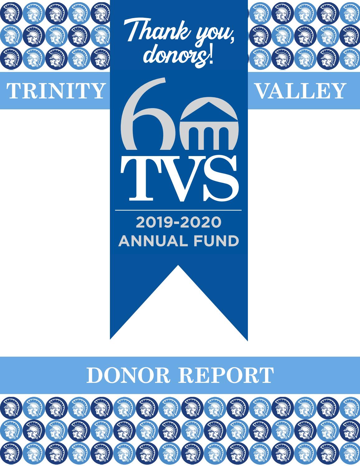 Trinity Valley School Donor Report by Trinity Valley School - Issuu