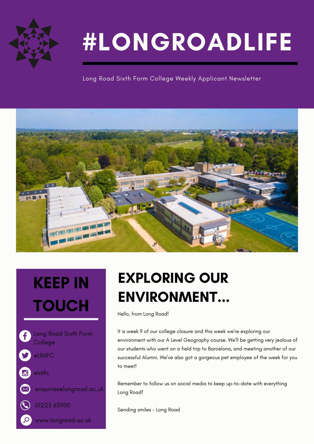 #LongRoadLife - Edition 9 by Long Road Sixth Form College - Issuu