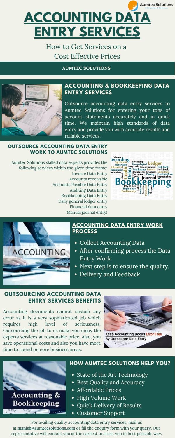 Accounting & Bookkeeping Data Entry Services by dimple arora - Issuu