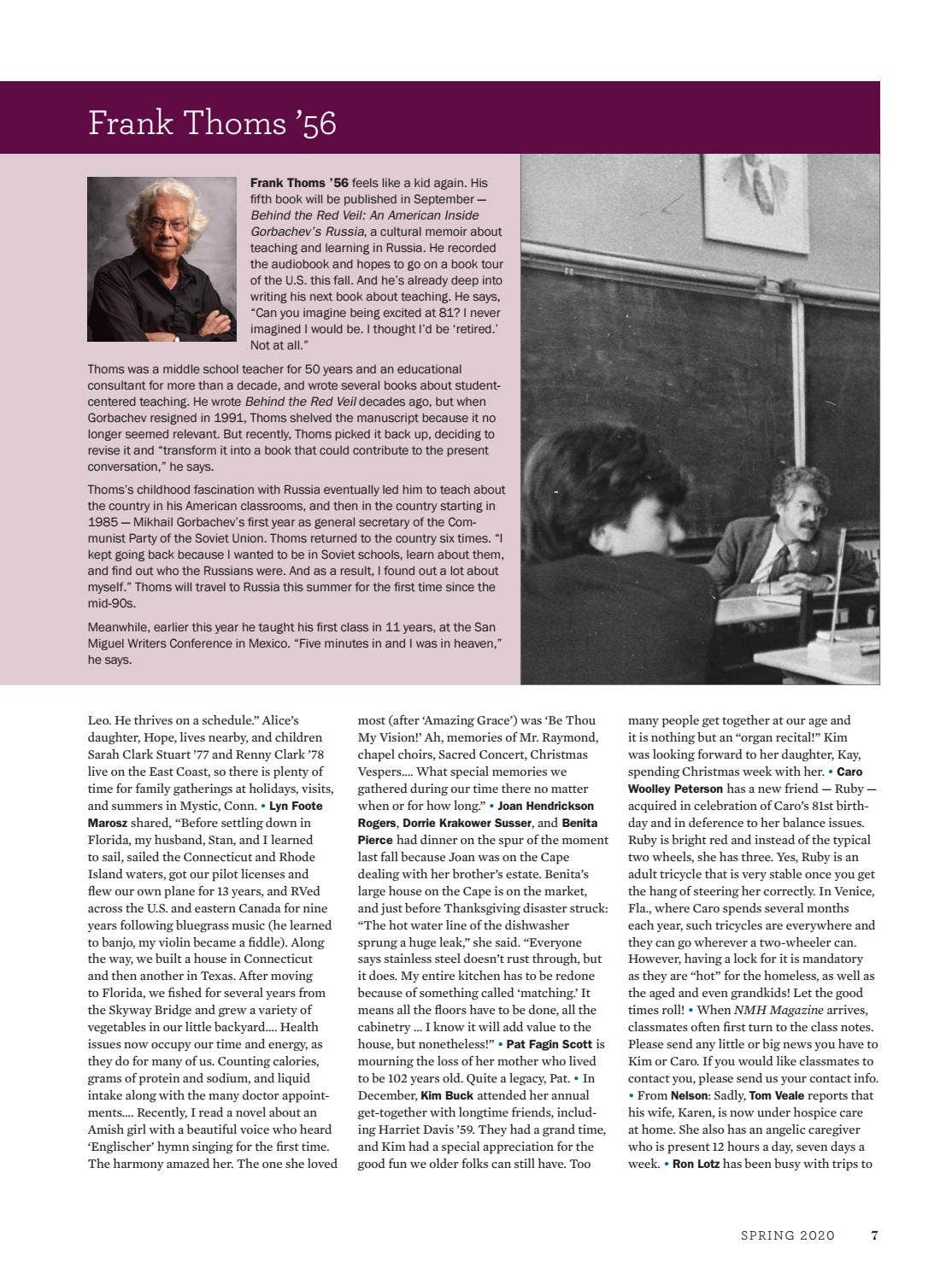 NMH Class Notes 2020 Spring by Northfield Mount Hermon - Issuu