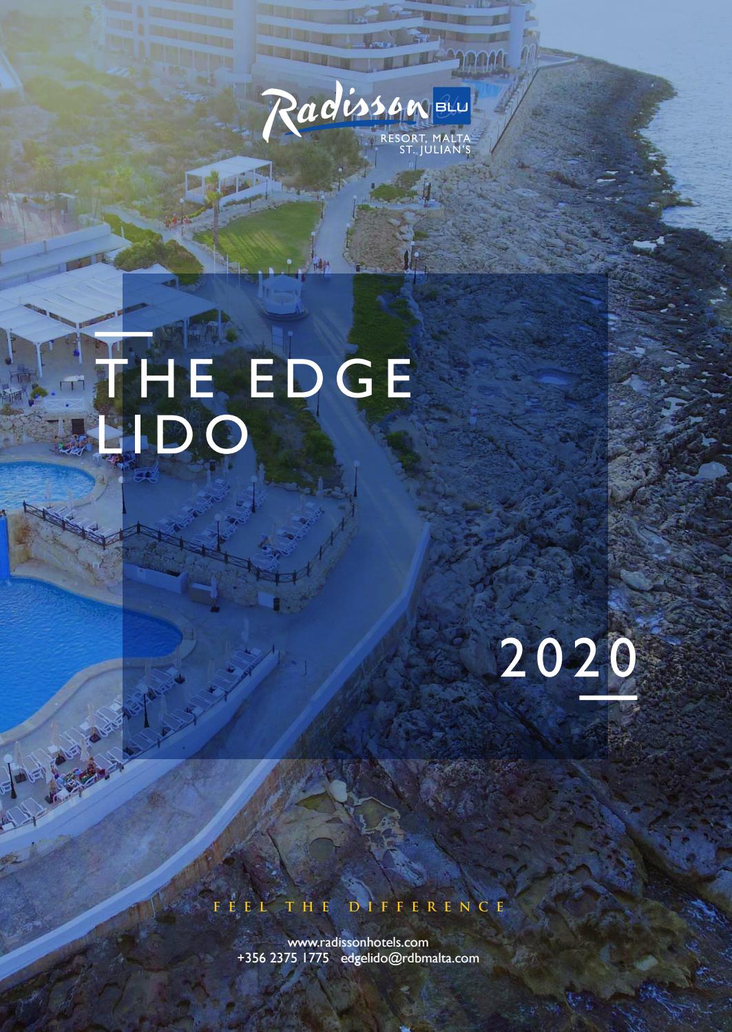 The Edge Lido Programme 2020 by Radisson Blu Resort, Malta St. Julian's ...