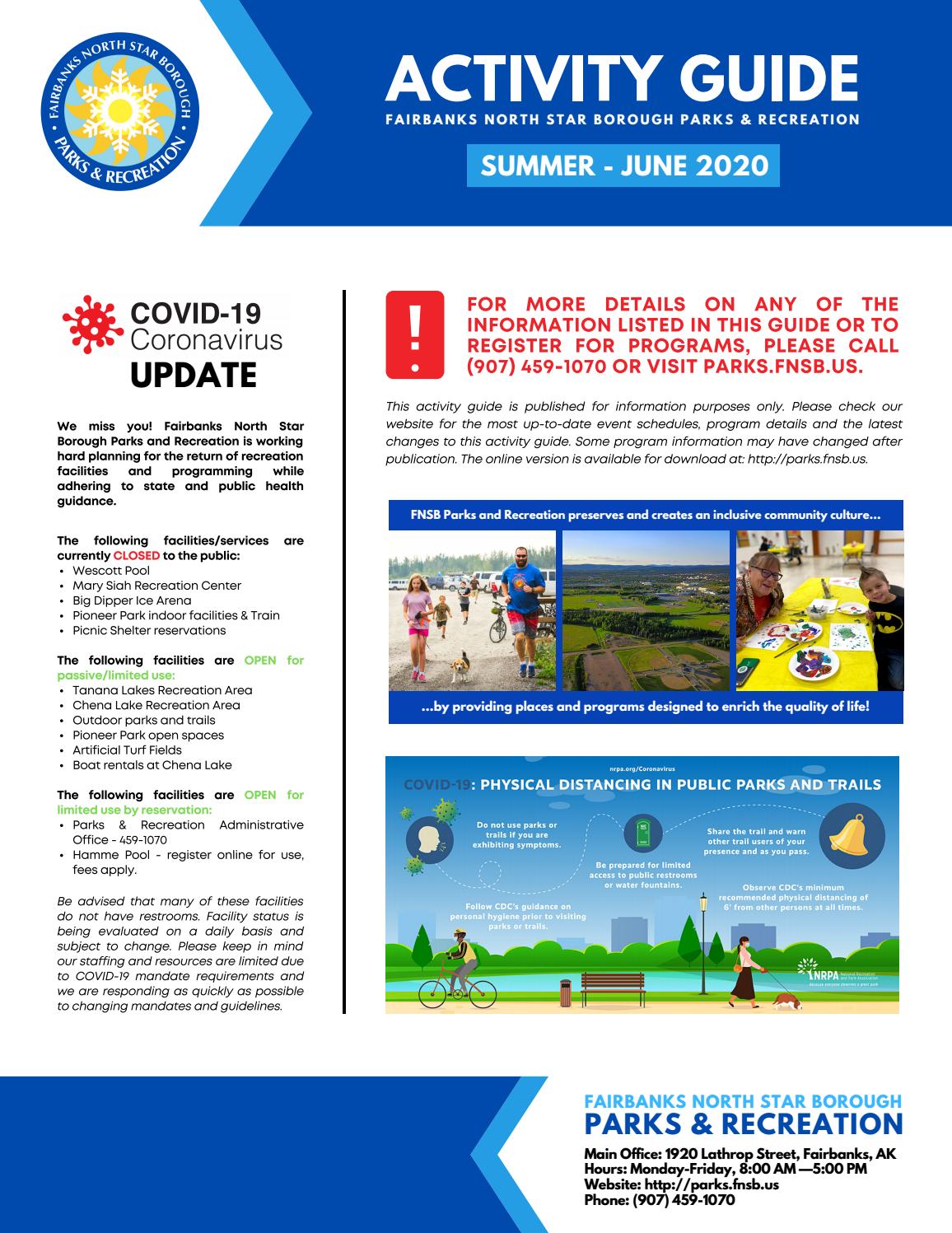 Mini Summer Activity Guide - June 2020 by FNSB Parks and Recreation - Issuu