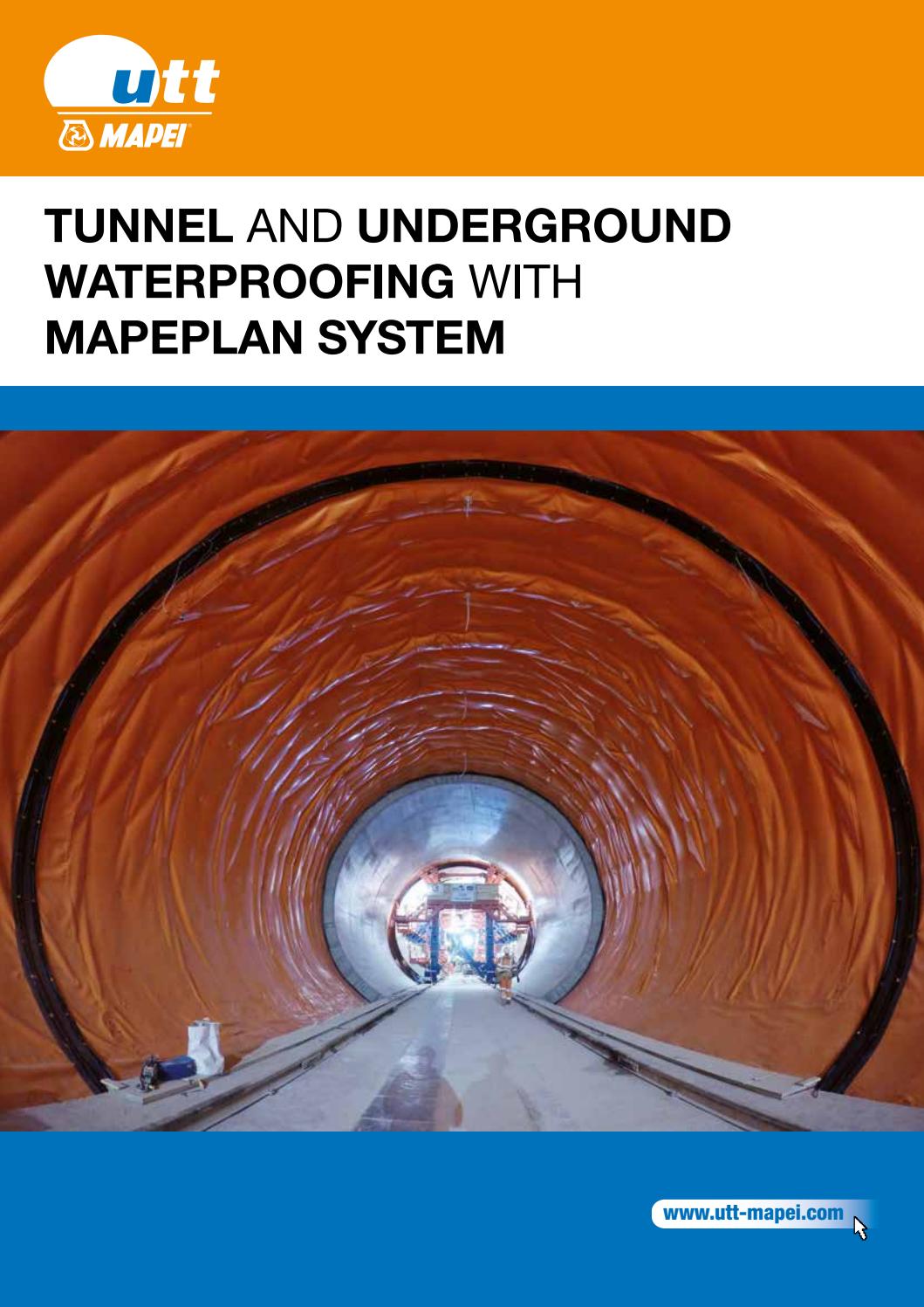 Mapei Tunnel and underground waterproofing with Mapeplan system by ...