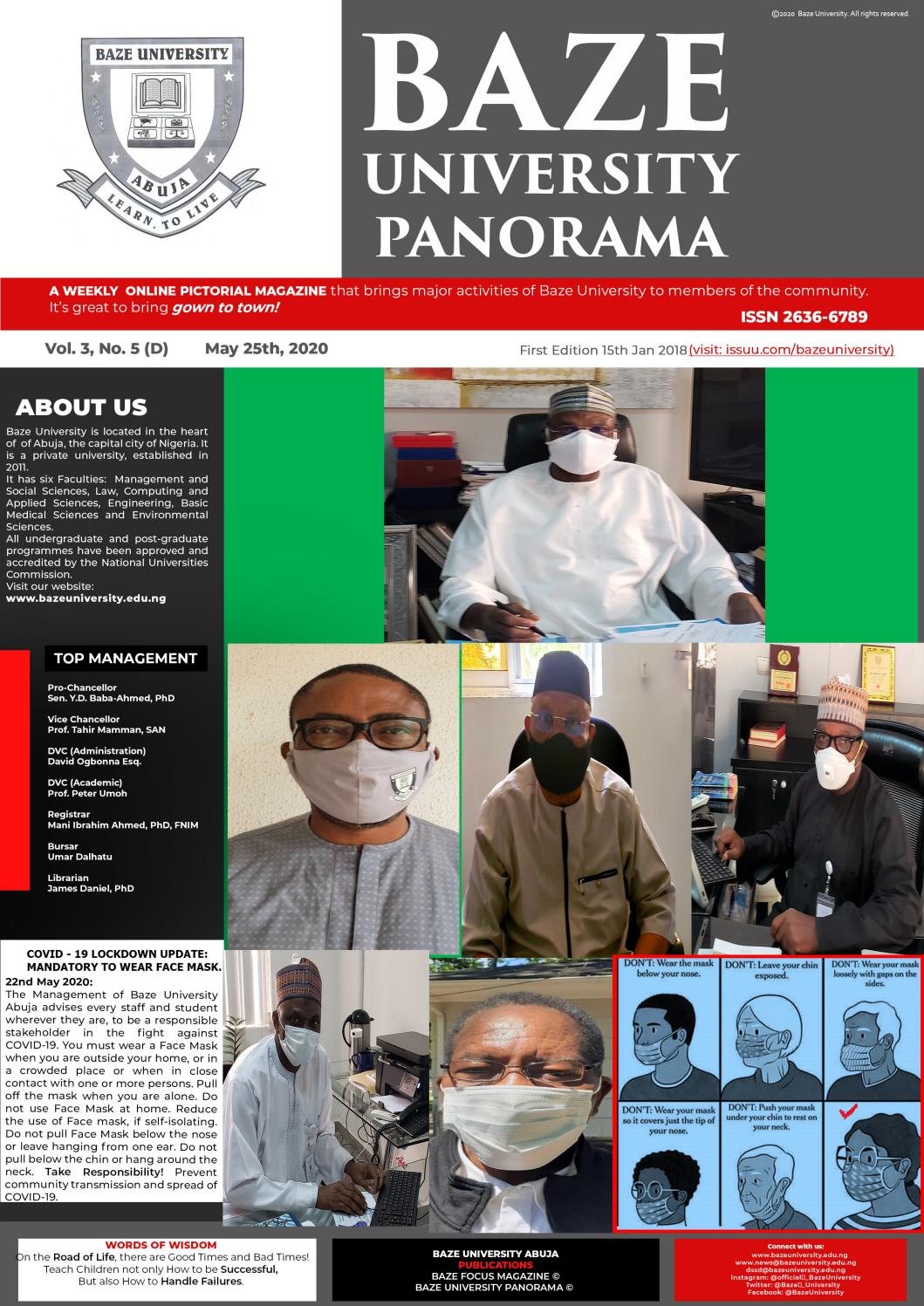 BAZE UNIVERSITY PANORAMA (25th May 2020) by Baze University - Issuu