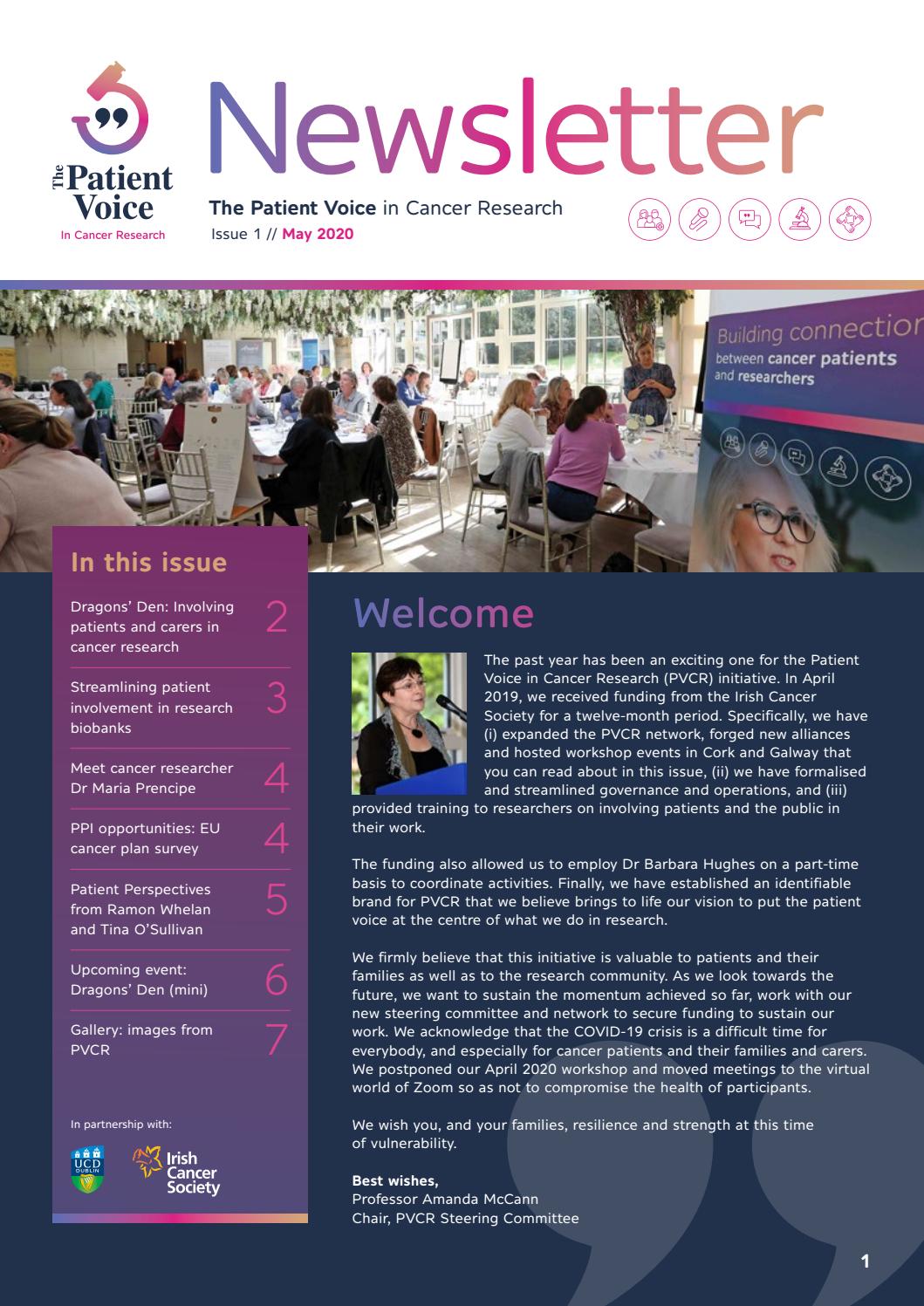 The Patient Voice in Cancer Research - Newsletter by UCD Conway ...