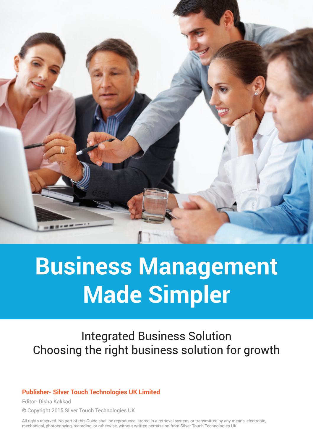Integrated Business Solution Choosing the right business solution for ...