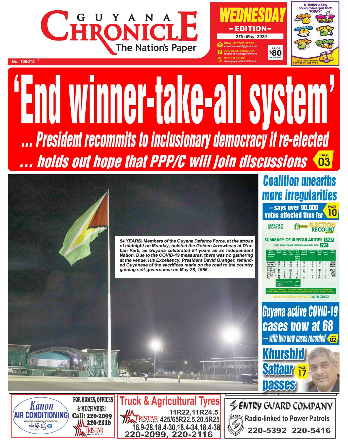 Guyana_Chronicle_Epaper_27_05_2020 by Guyana Chronicle - Issuu