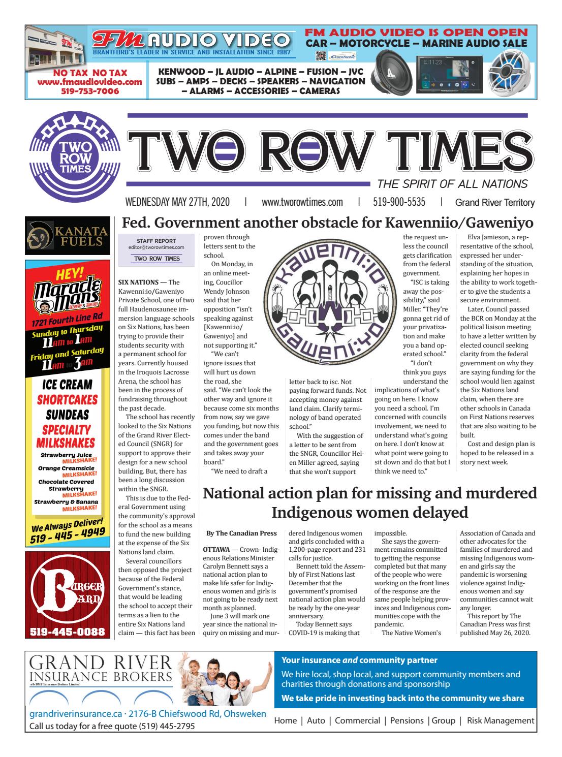 Two Row Times, May 27, 2020 by Two Row Times - Issuu