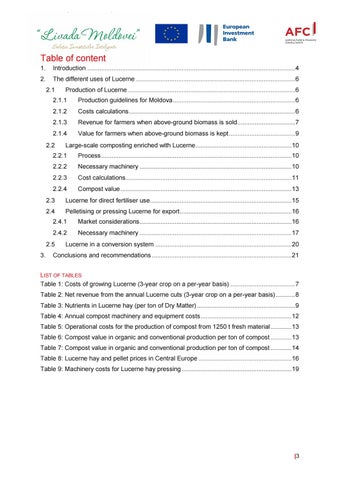 Feasibility assessments of investments into lucerne for farms in ...