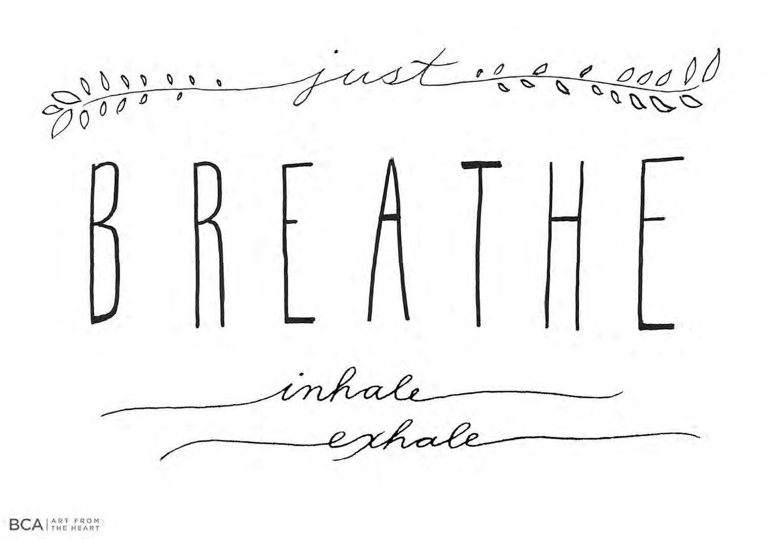 BCA Art from the Heart: Breathe Coloring Pages by Burlington City Arts ...