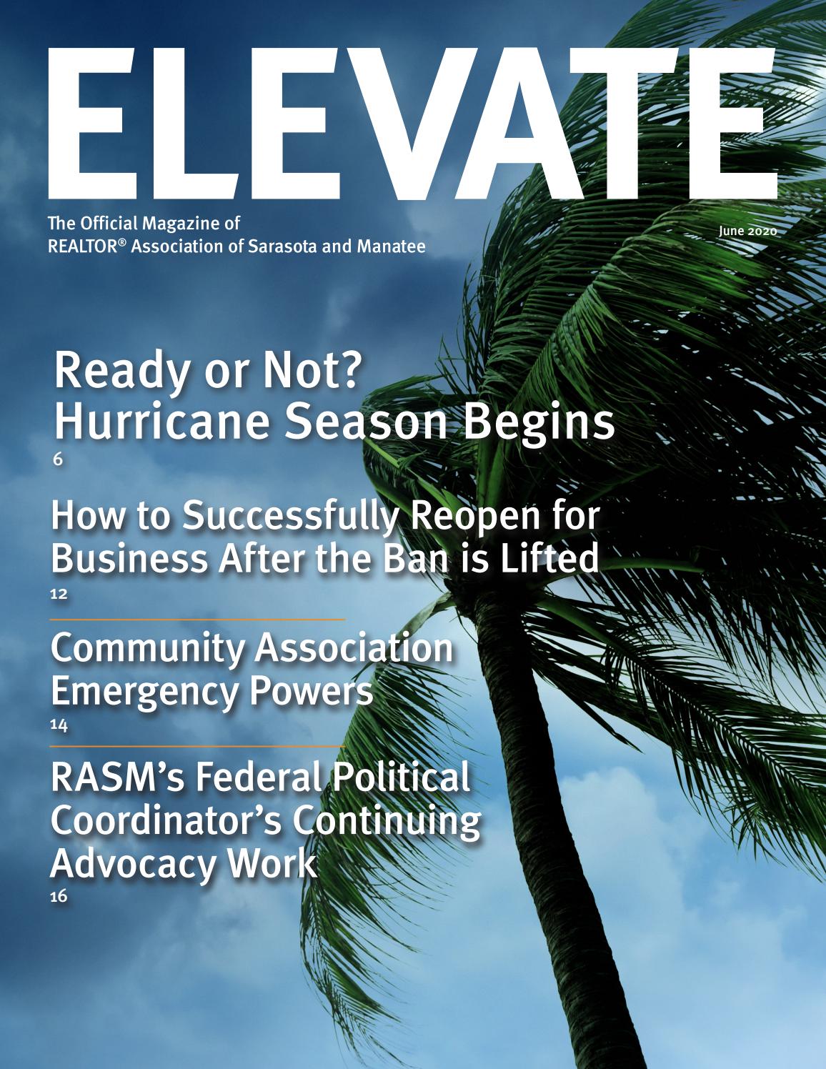 ELEVATE Magazine - RASM - June 2020 Issue by REALTOR® Association of Sarasota and Manatee - Issuu